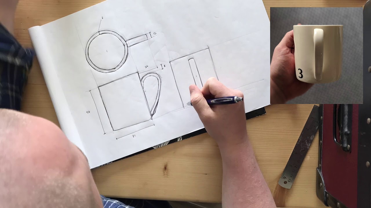 Creating an Orthographic Projection of a 3D Object - YouTube