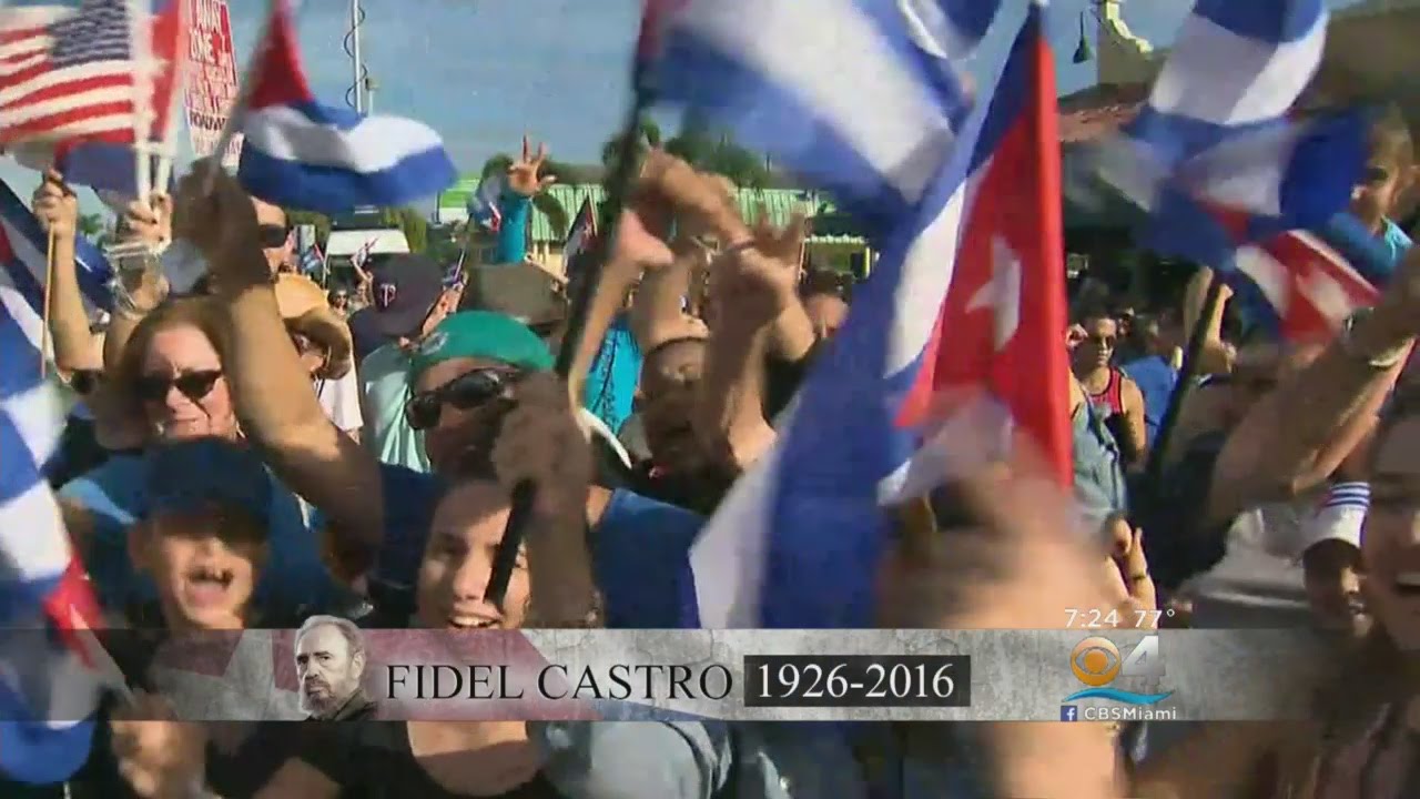 Cubans In Miami Celebrate, Look To Brighter Future - YouTube