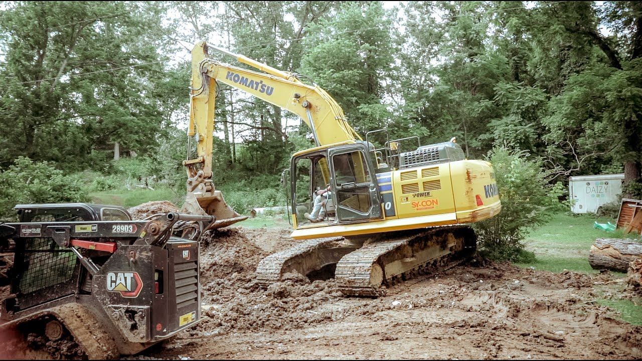 Day In The Life of An Excavation Company | Building a Road in the Woods ...
