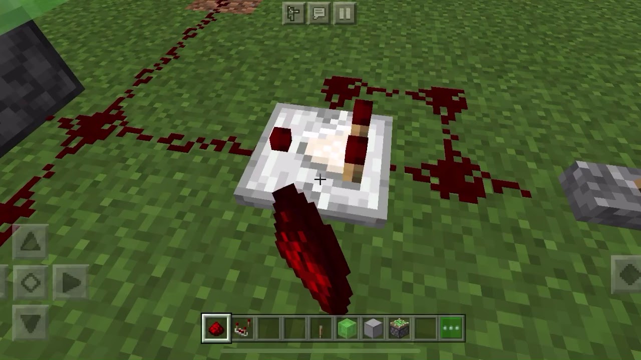Minecraft how to make a bounce house or trampoline - YouTube