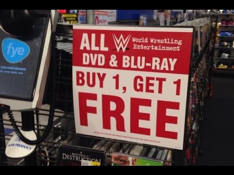 WWE DVD/Bluray sale at FYE Pickups - YouTube