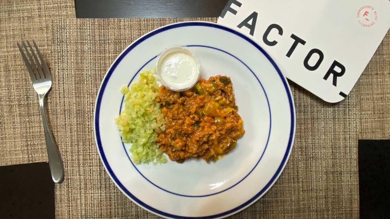 Factor 75 - Spicy Turkey Poblano Bowl - #foodreview - YouTube