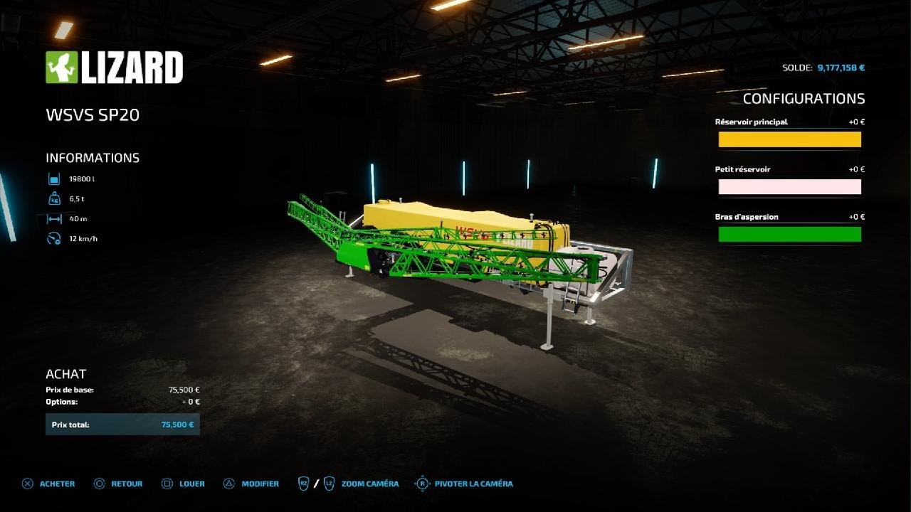 FS 22 : Mod WSVS Pulvérisateur - YouTube