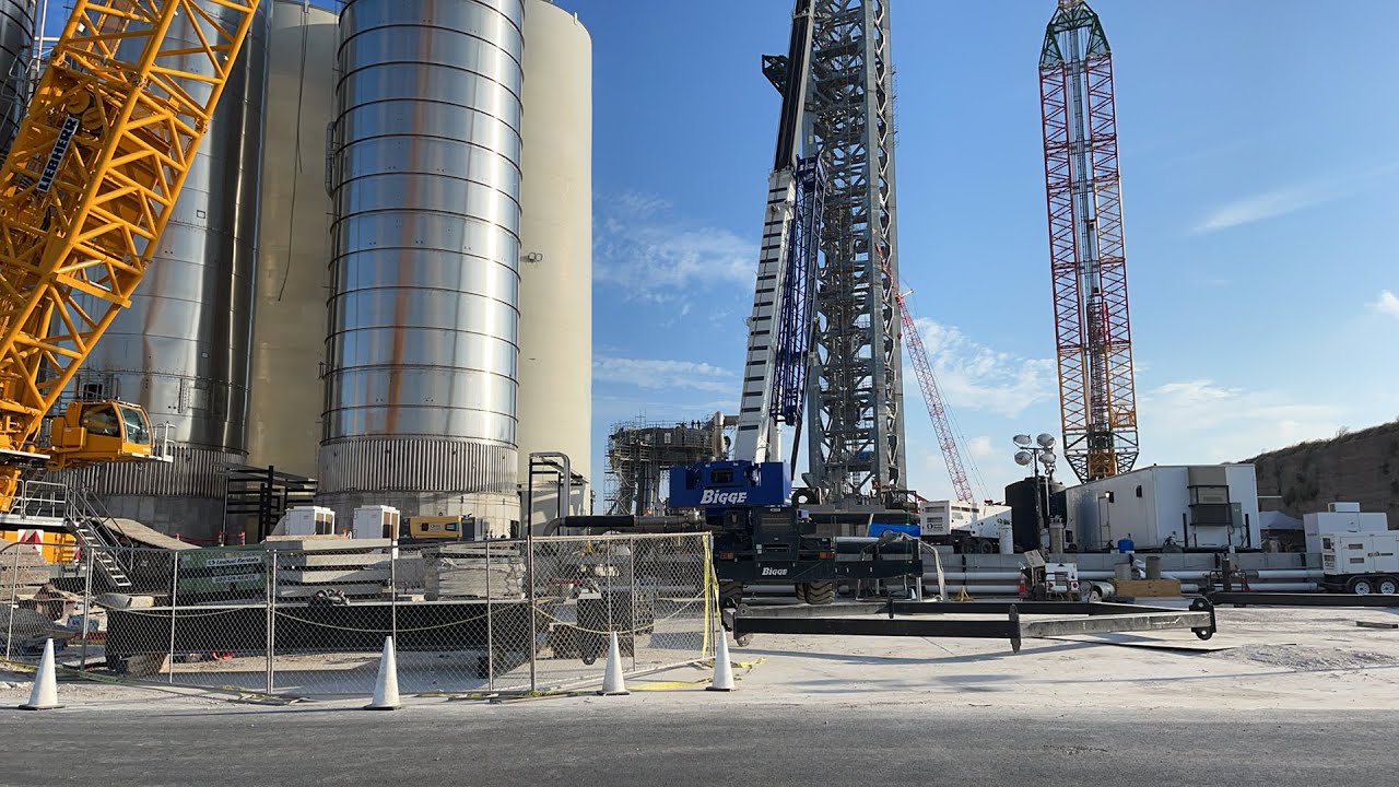 6:30pm at Orbital Launch Tank Farm SpaceX Starbase, Boca Chica, TX ...