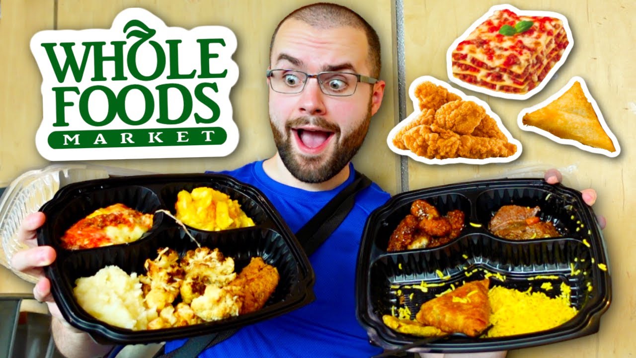 I Tried Whole Foods Buffet IN PUBLIC! Honest Menu Review... - YouTube