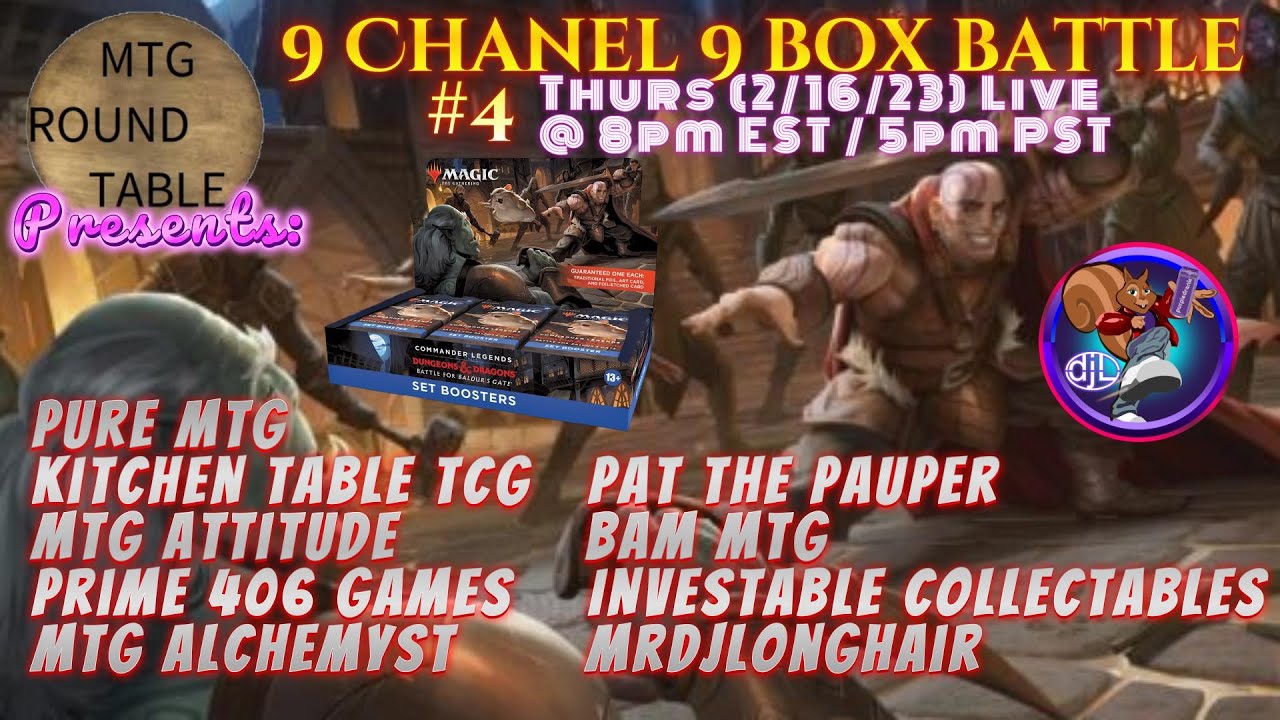 MTG Round Table Presents: 9 Channel 9 Box Battle #4! #mtg #boxbattle ...