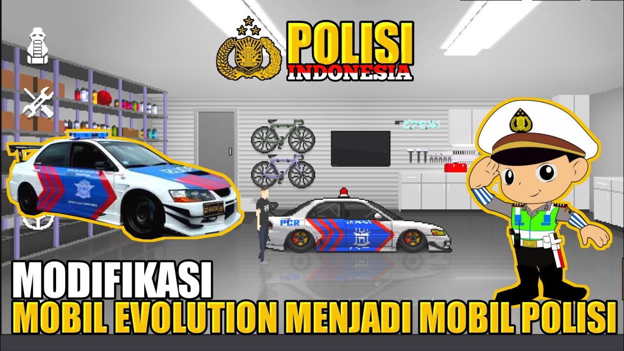 MODIF EVOLUTION POLISI INDONESIA | Pixel Car Racer Indonesia 2021 - YouTube