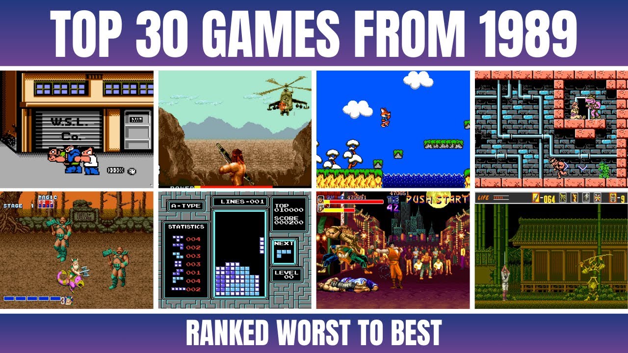 Top 30 Video Games From 1989 (Ranked) - YouTube