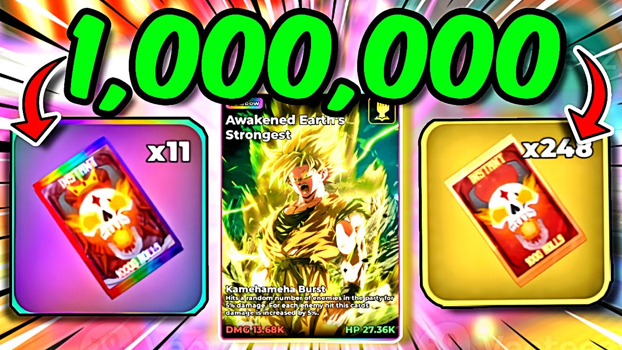 Opening 1 MILLION CARD PACKS on Tsukuyomi Moon in Anime Card Clash ...