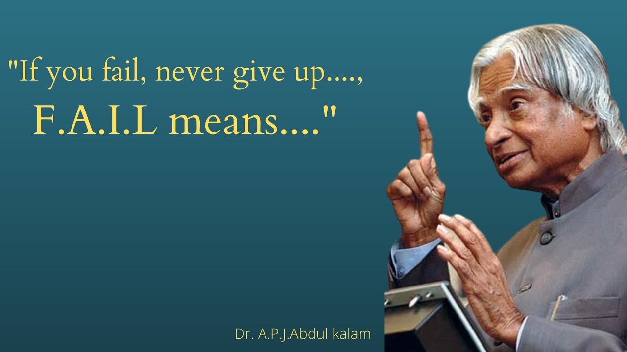 If you fail, Never give up || Always Be positive || NO means next ...