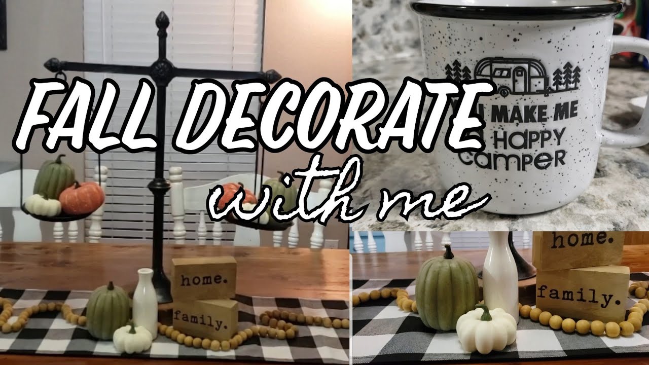 FALL DECORATE WITH ME | FALL 2021 - YouTube