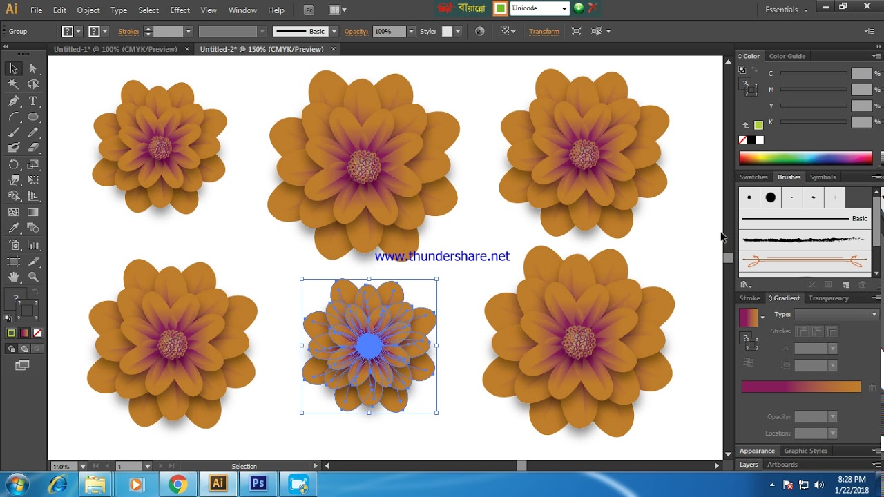 How to make flowers - YouTube