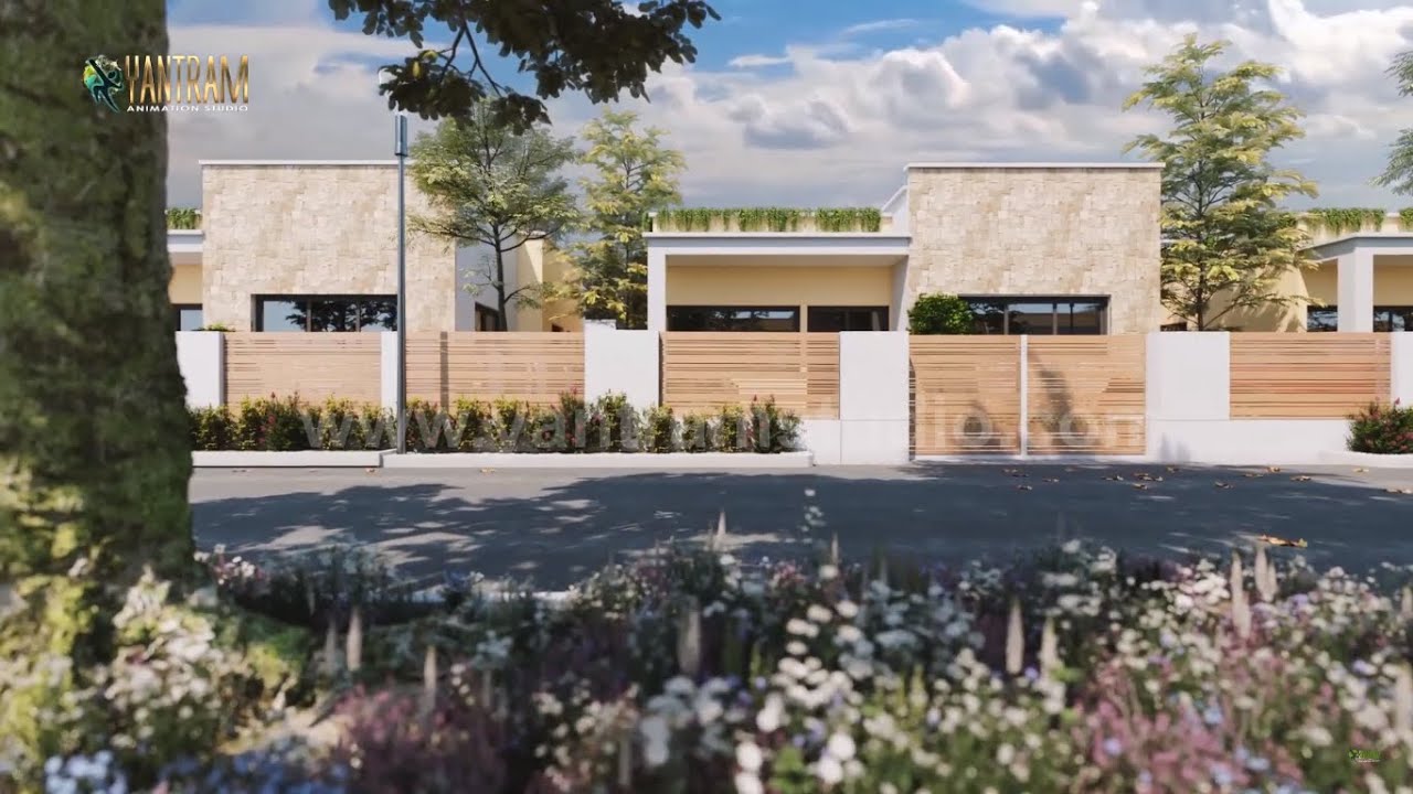 Texas Residential Colony 3D Architectural Walkthrough by Yantram ...