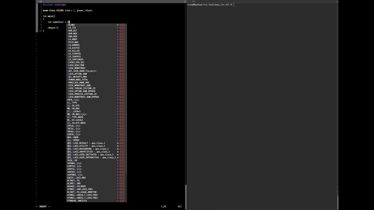 scoped enums C++ - YouTube