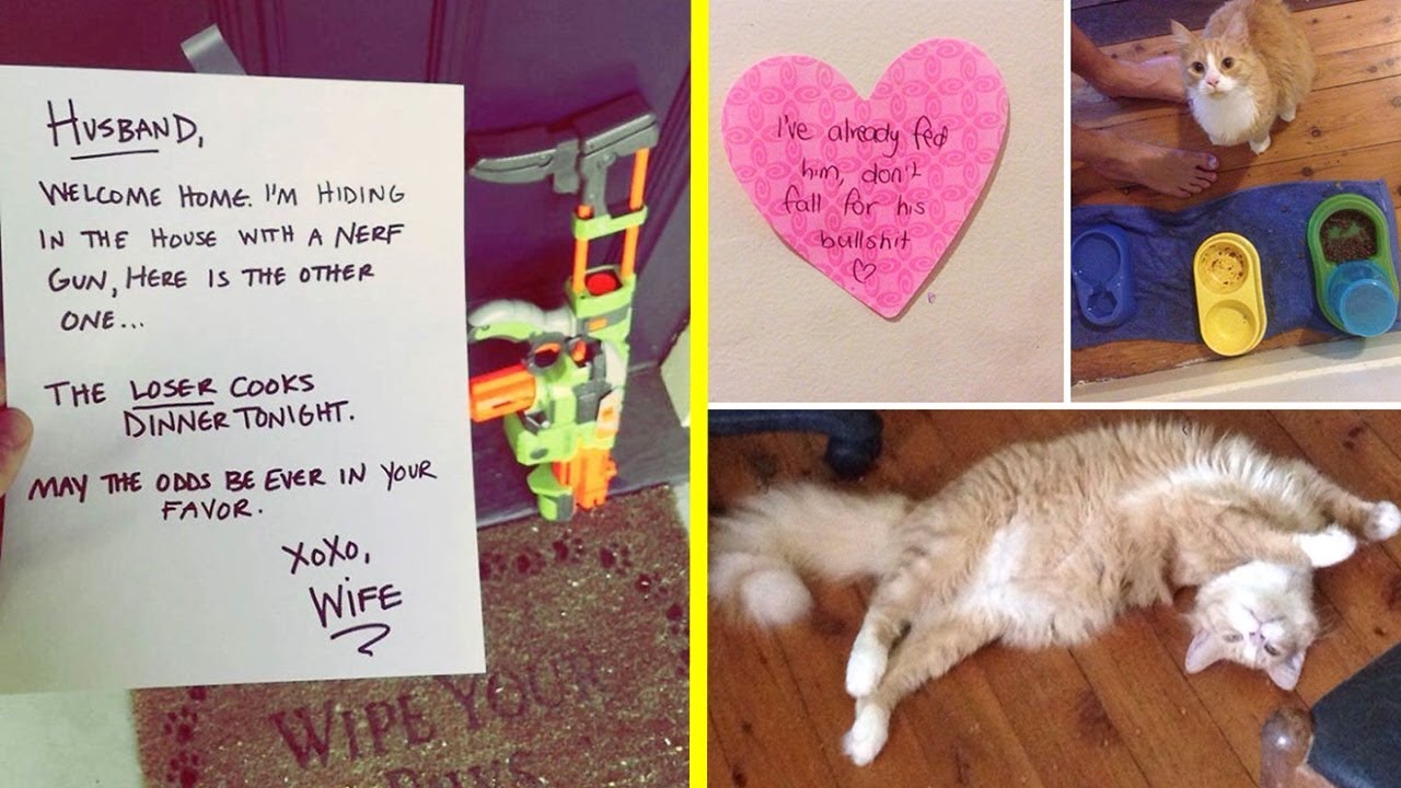 Hilarious Love Notes By Couples With A Sense Of Humour - YouTube