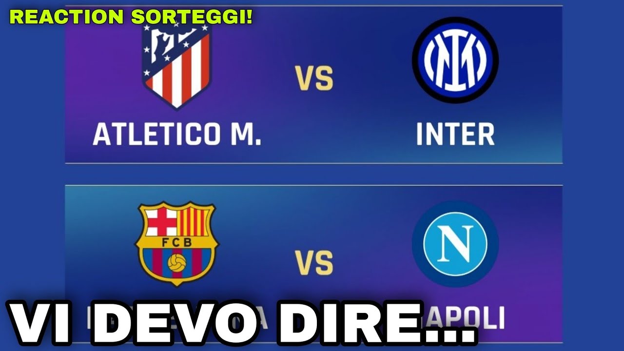Napoli-BARCELONA agli OTTAVI!! VI DEVO DIRE... bene L'INTER, MALE la ...