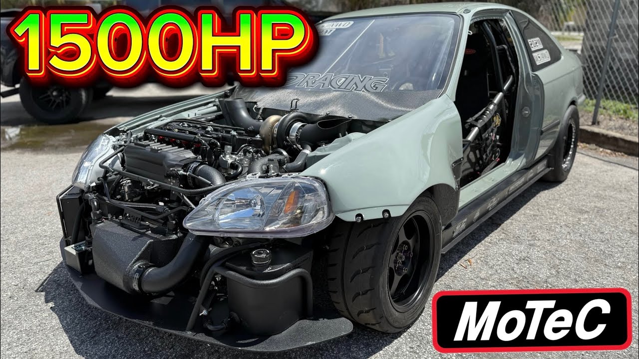 AWD Civic Makes 1500HP – Absolute MONSTER! - YouTube