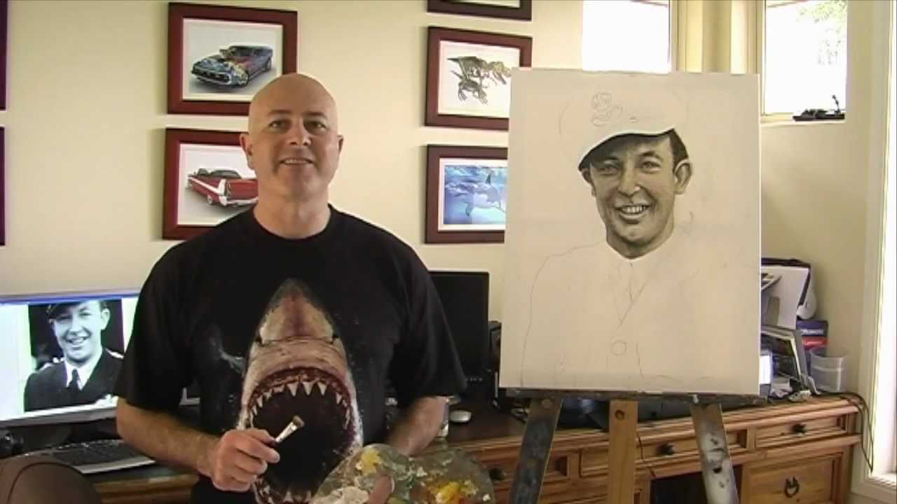 Wayne has started the Noel McPhail Portrait. - YouTube