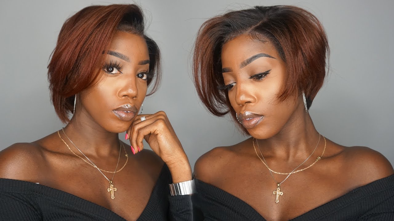 Wig for beginners | MyFirstWig " OMBRE PIXIE BOB " - YouTube