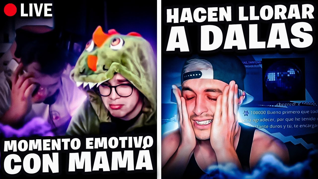 TOP 6 STREAMERS QUE LLORARON EN DIRECTO - YouTube