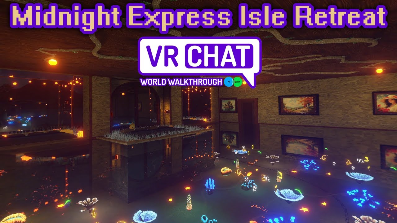Midnight Express Isle Retreat - VRChat World Walkthrough - YouTube