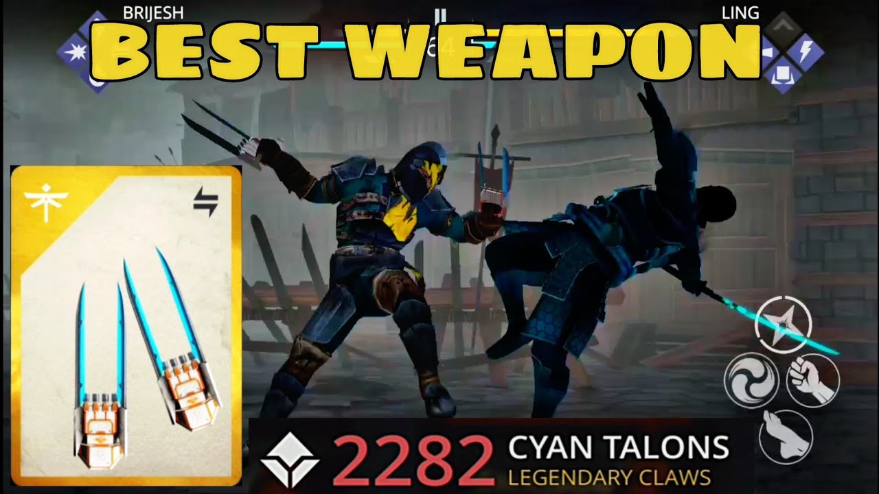 Shadow Fight 3 CYAN TALONS Legendary Claws - YouTube