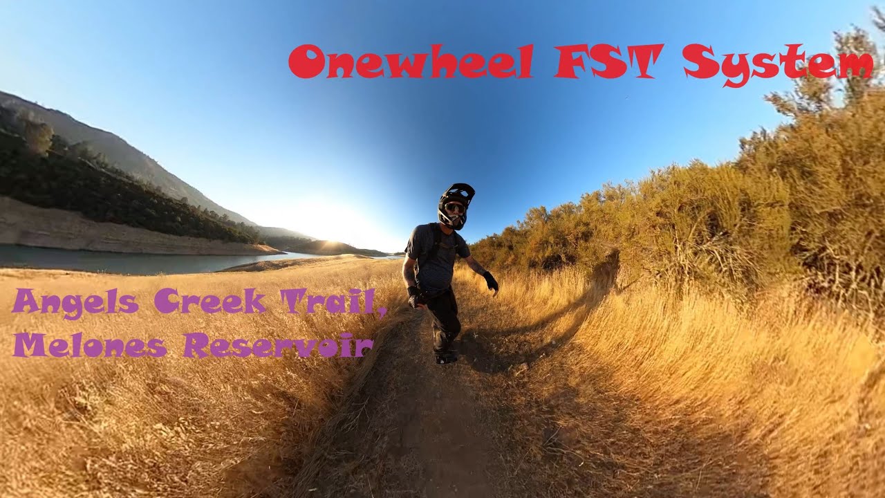 Onewheel FST Footpad System at Melones Reservoir, Angels Creek Trail ...