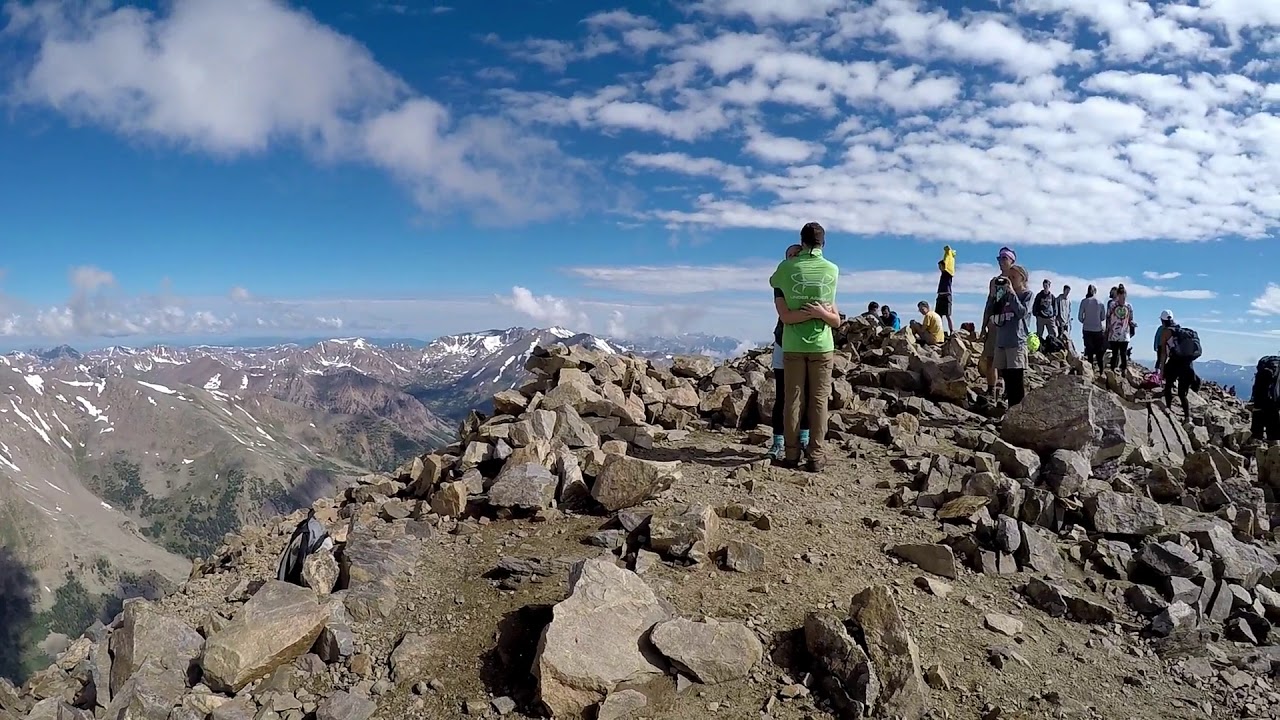Mt Elbert summit climb - YouTube