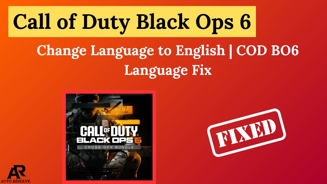 Call of Duty Black Ops 6 – Change Language to English | COD BO6 ...