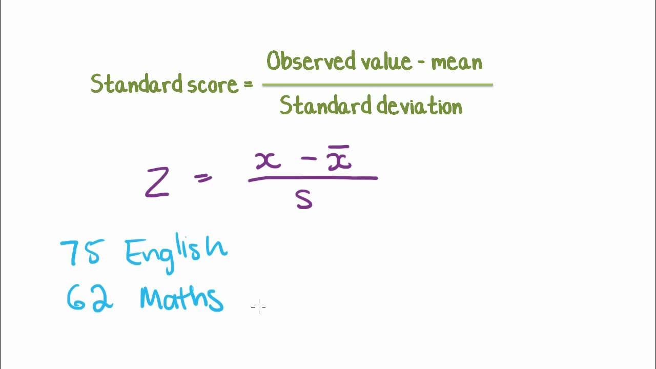 Maths Tutorial: Z Scores (Standard scores) in statistics - YouTube