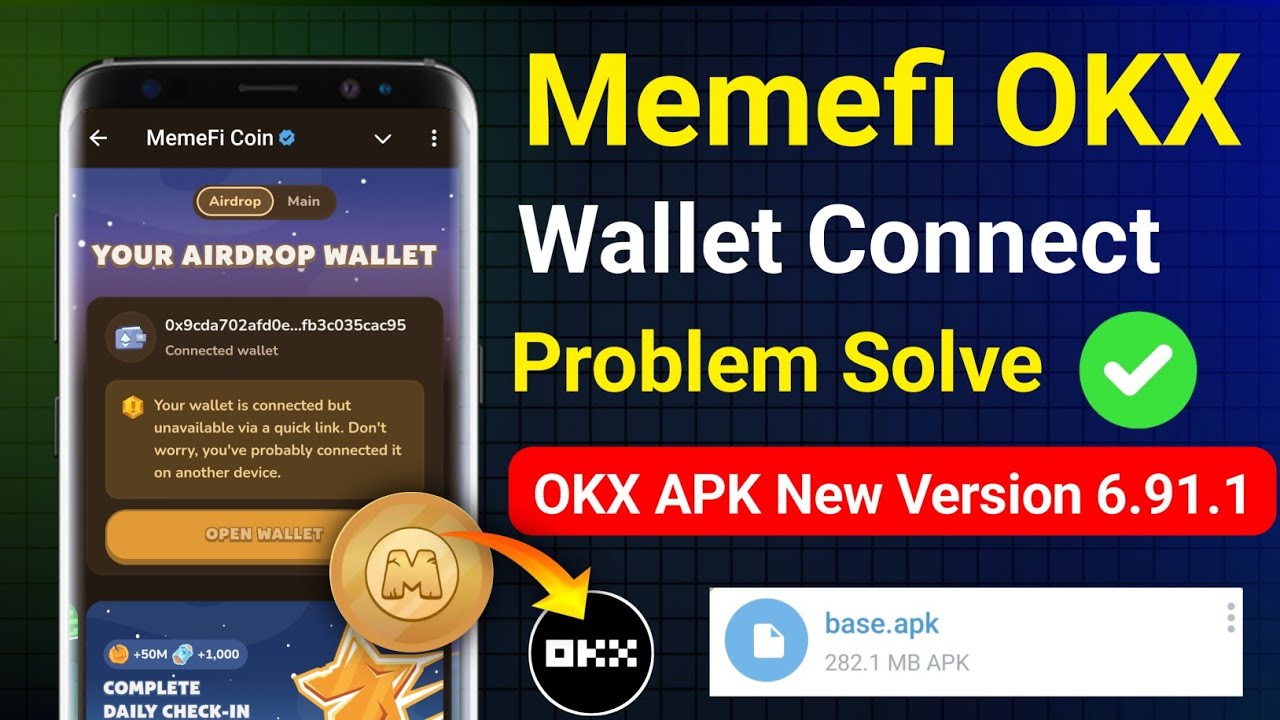 MemeFi OKX Wallet Connect | How to connect Okx Wallet in MemeFi ...