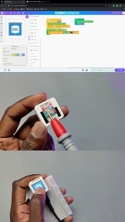 Getting started with M5STACK atom S3 #esp32 #sensor #electronics #esp32s3 - YouTube