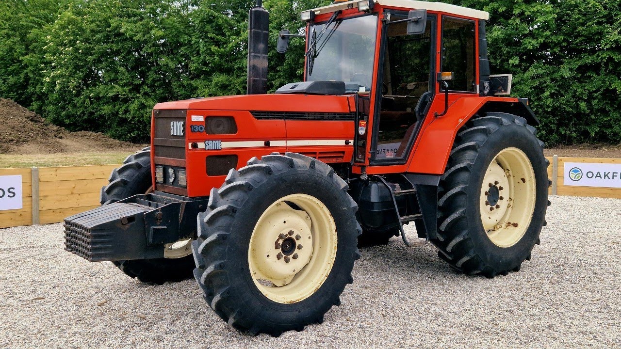 1987 Same Laser 130 4WD Tractor 24337 - YouTube