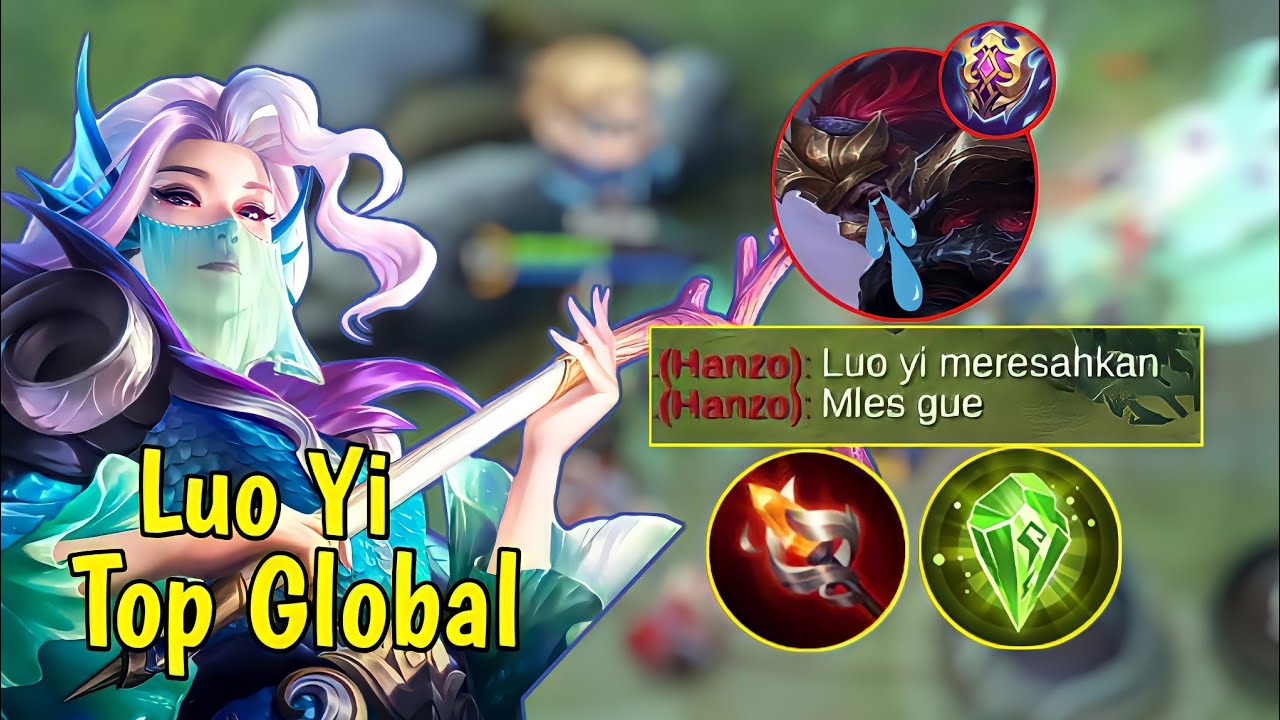 Luo Yi 100% How To Counter Ultimate Hanzo! AFA Gaming! Top Global Luo ...