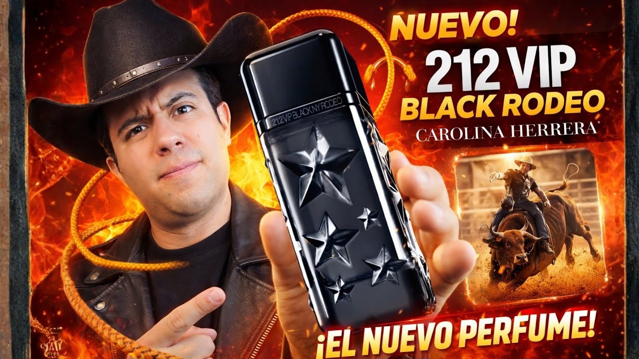 212 VIP Black Rodeo ¿vale la pena? 🐎🔥 Edición limitada con cuero - YouTube