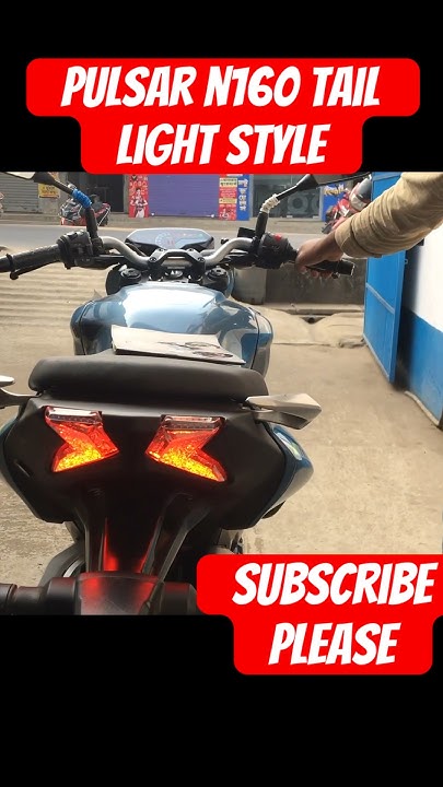 Bajaj pulsar n160 tail light style #motodetails #bajajpulsar #bajajbikes #bajajpulsarn160 #n160 ...