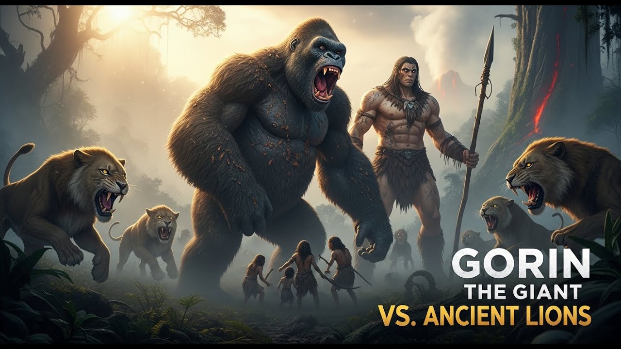 3.5M Years Ago: Prehistoric Humans & Giant Gorin VS. Lions | The Battle ...