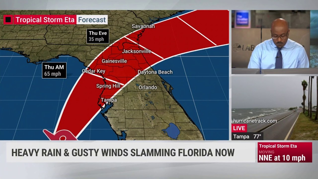 TWC Local on the 8s / Tracking Tropical Storm or Hurricane Eta ...
