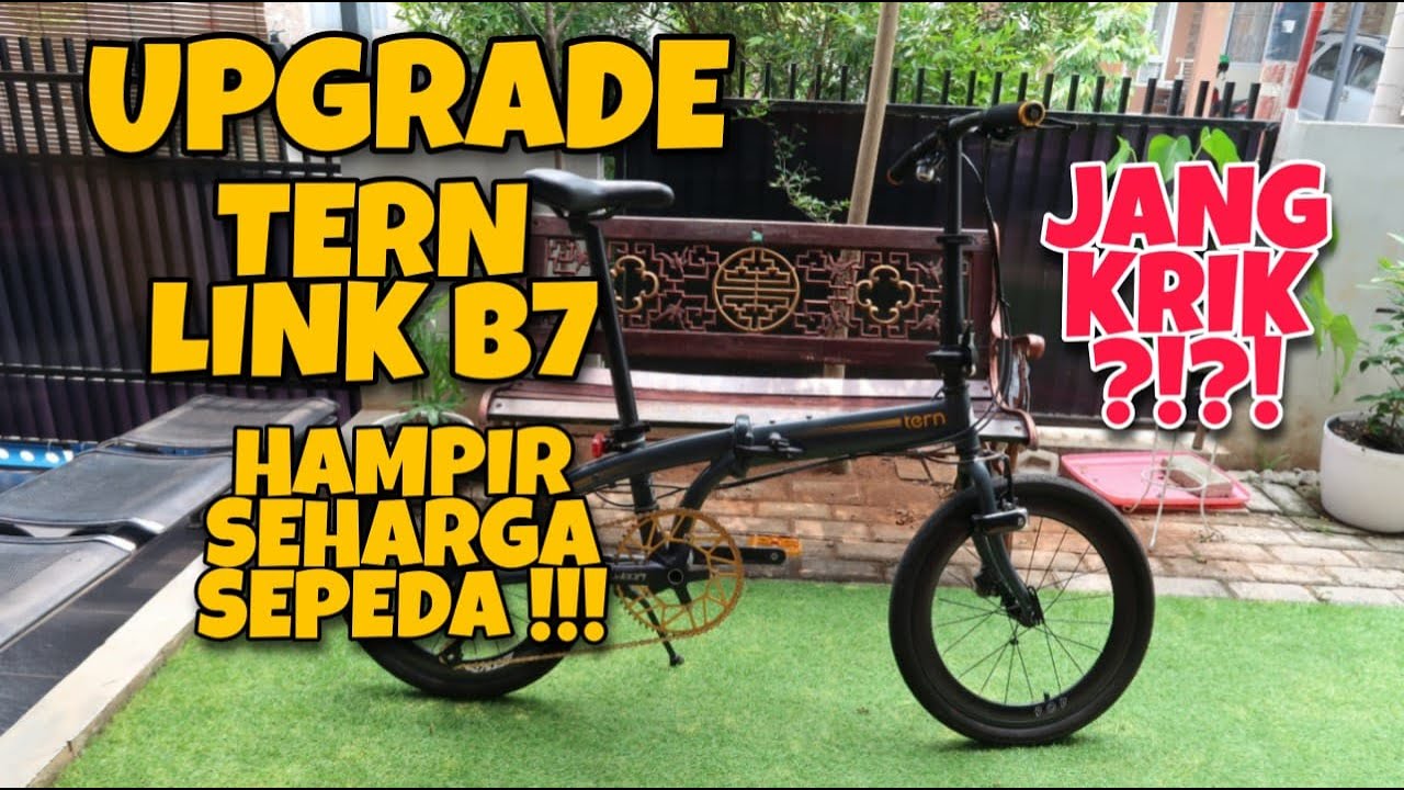 #48 UPGRADE SEPEDA LIPAT TERN LINK B7 - YouTube