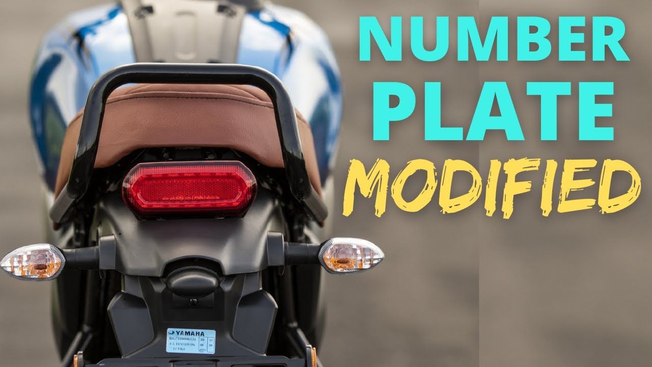 Fz x number plate modified | Two wheeler solution. - YouTube