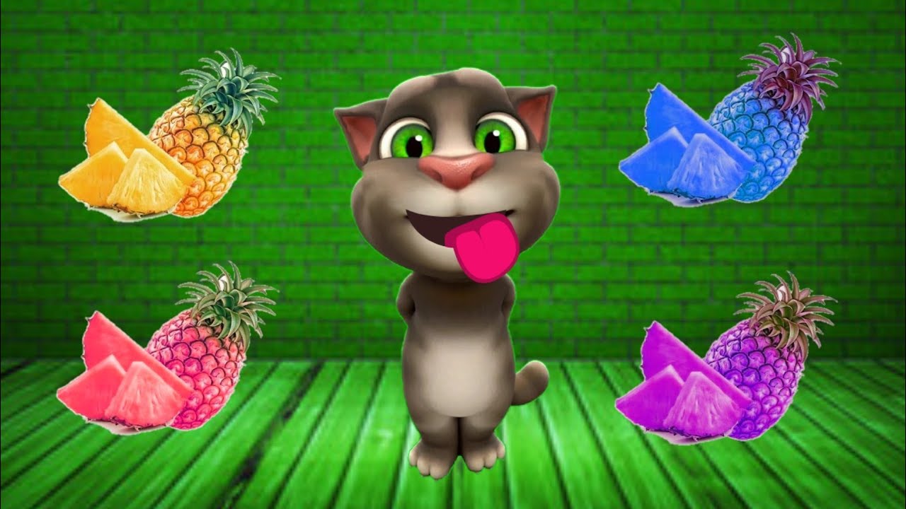 Colour Pineapple Eating Billu FUNNY VIDEO | Billu Cat 🐈 | Comedy | MR ...