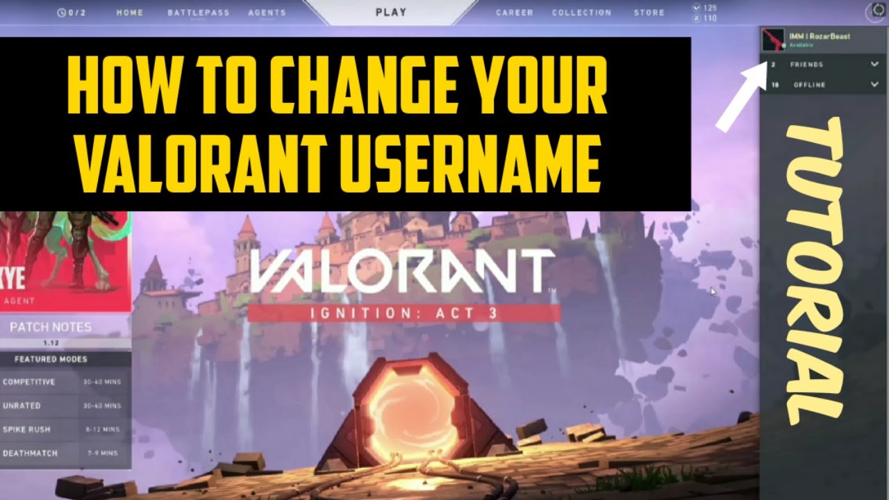 How to change your valorant username I Easy I RozarBeast - YouTube