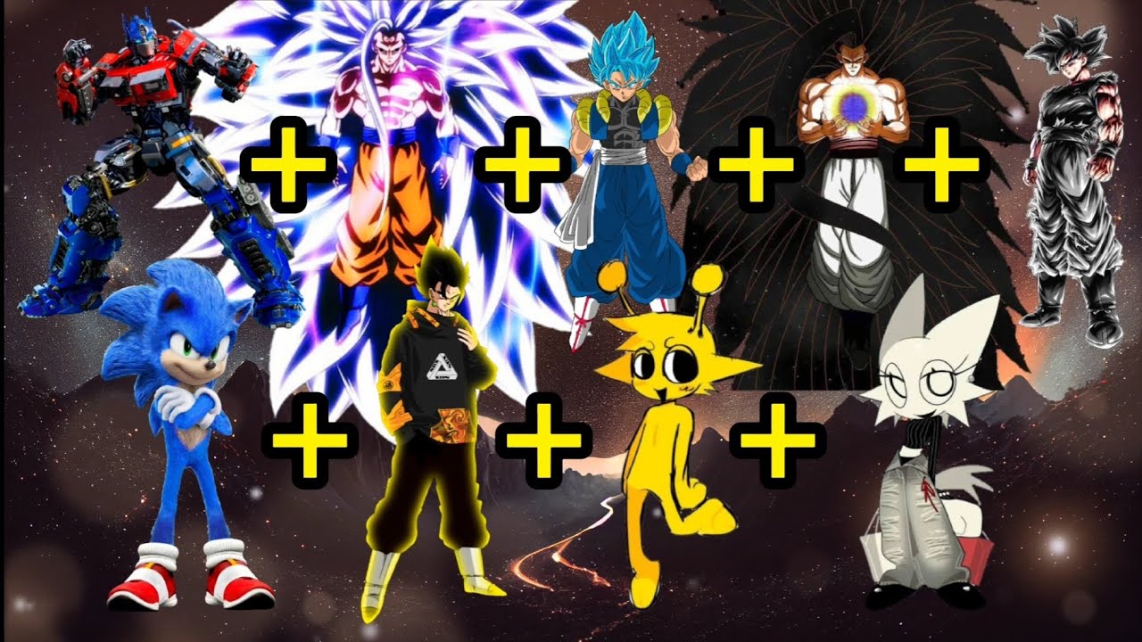 Optimus Prime+Goku ♾️+GFG+SSJ Beyond Everything+CG+Sonic+Drip Vegito+S ...