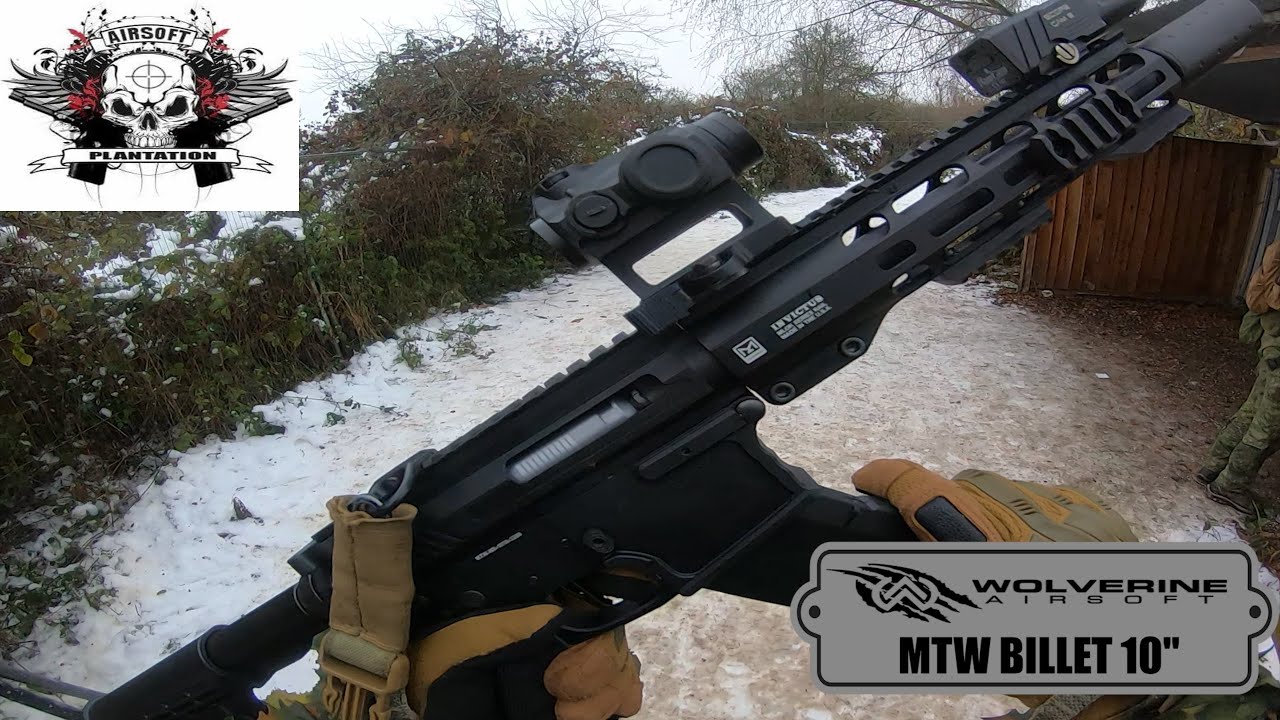 Attack The Village at Airsoft Plantation. Wolverine MTW Billet - YouTube