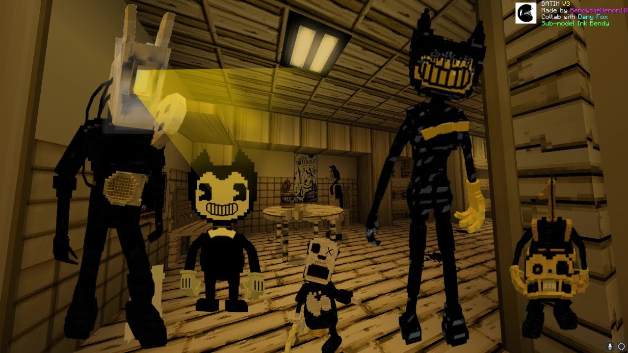 Exploring the Bendy and the ink machine Factory in Minecraft PE - YouTube