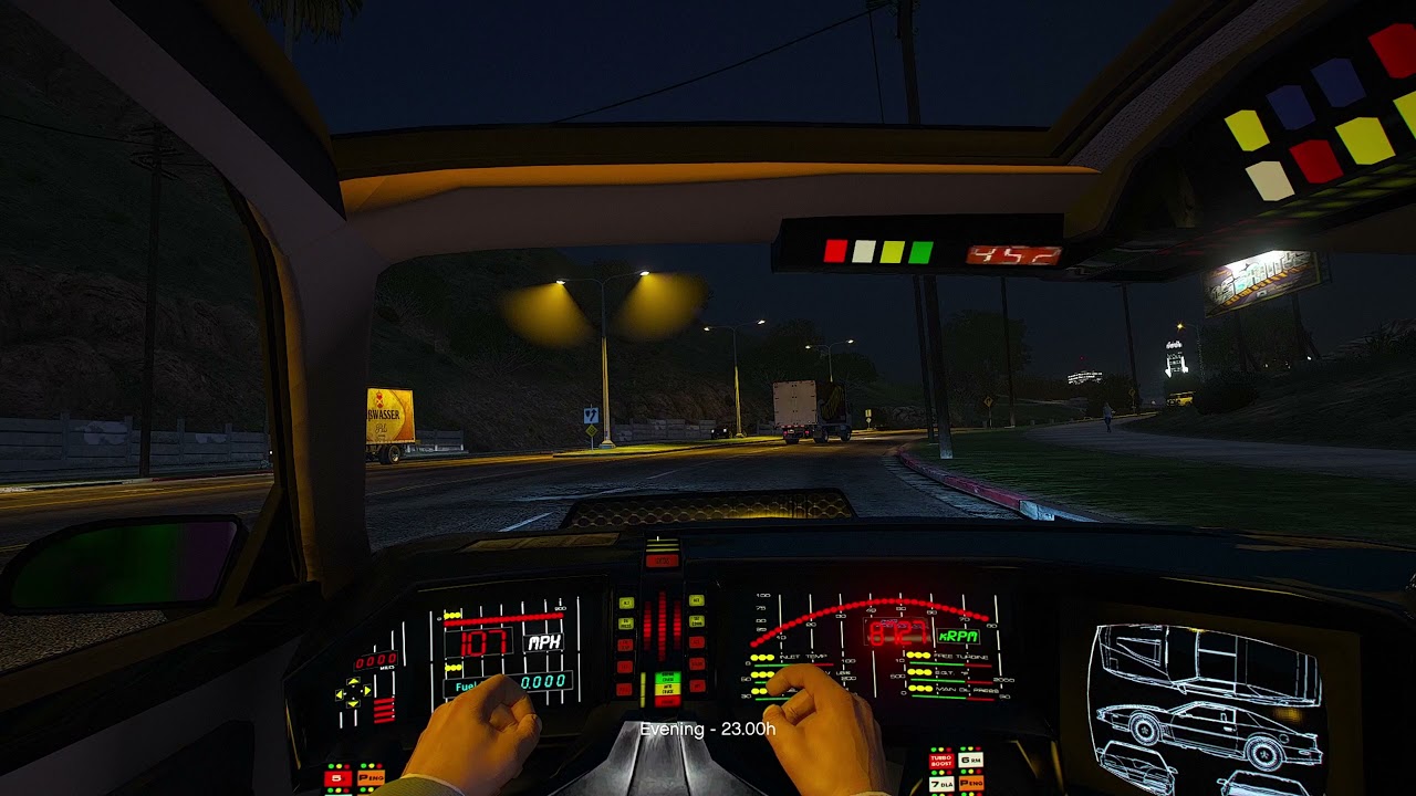 GTA 5 KITT Season 2 Interior Upgrade (working speed and rpm display ...