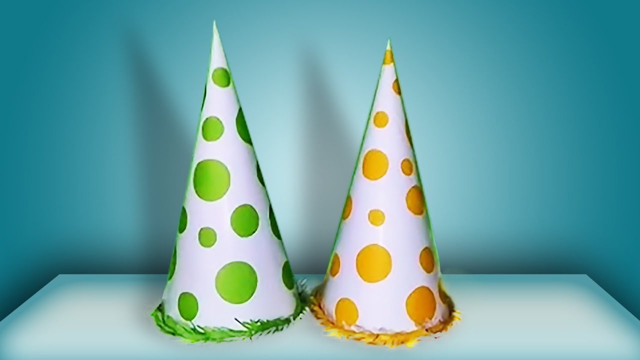 How to make birthday cap with paper very easy_birthday hat_ art&craft ...