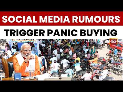 Gujarat Petrol Pumps See Long Queues After Panic Buying Triggered By Social Media Rumours