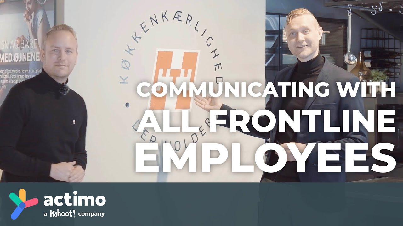 Communicating with all frontline employees at HTH (Nobia) | Actimo - YouTube