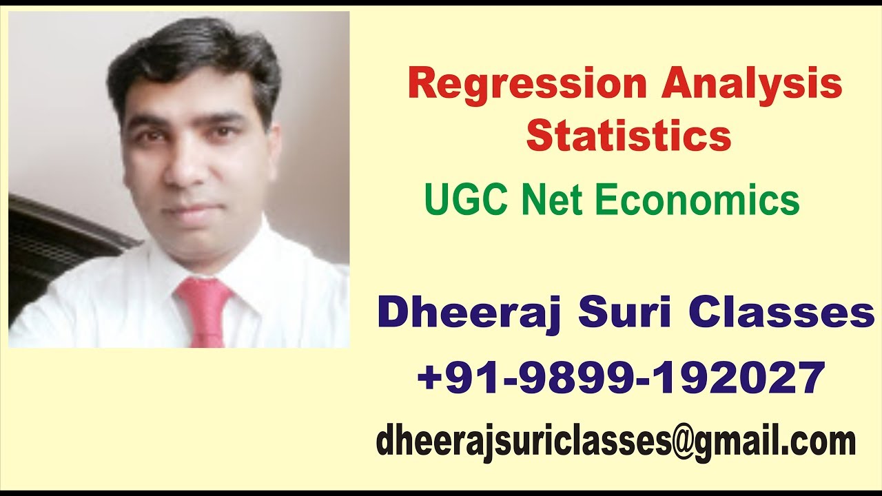 Regression Analysis Introduction | Statistics | UGC Net Economics - YouTube